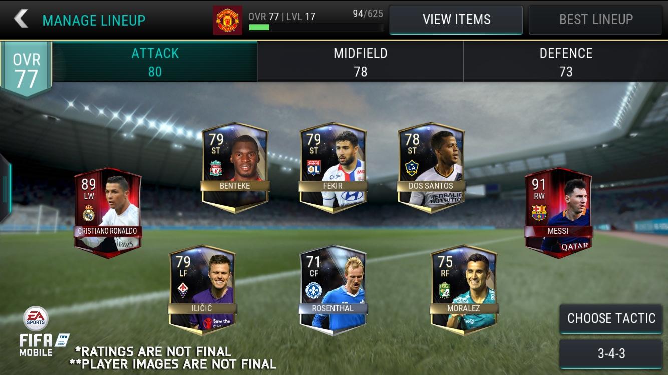 FIFA 17 Mobile Details FIFA 17 Mobile Details