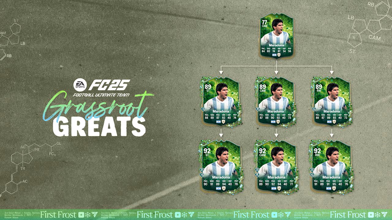 Grassroot Greats Promo Brings Maradona back in FC 25 | FIFA Infinity