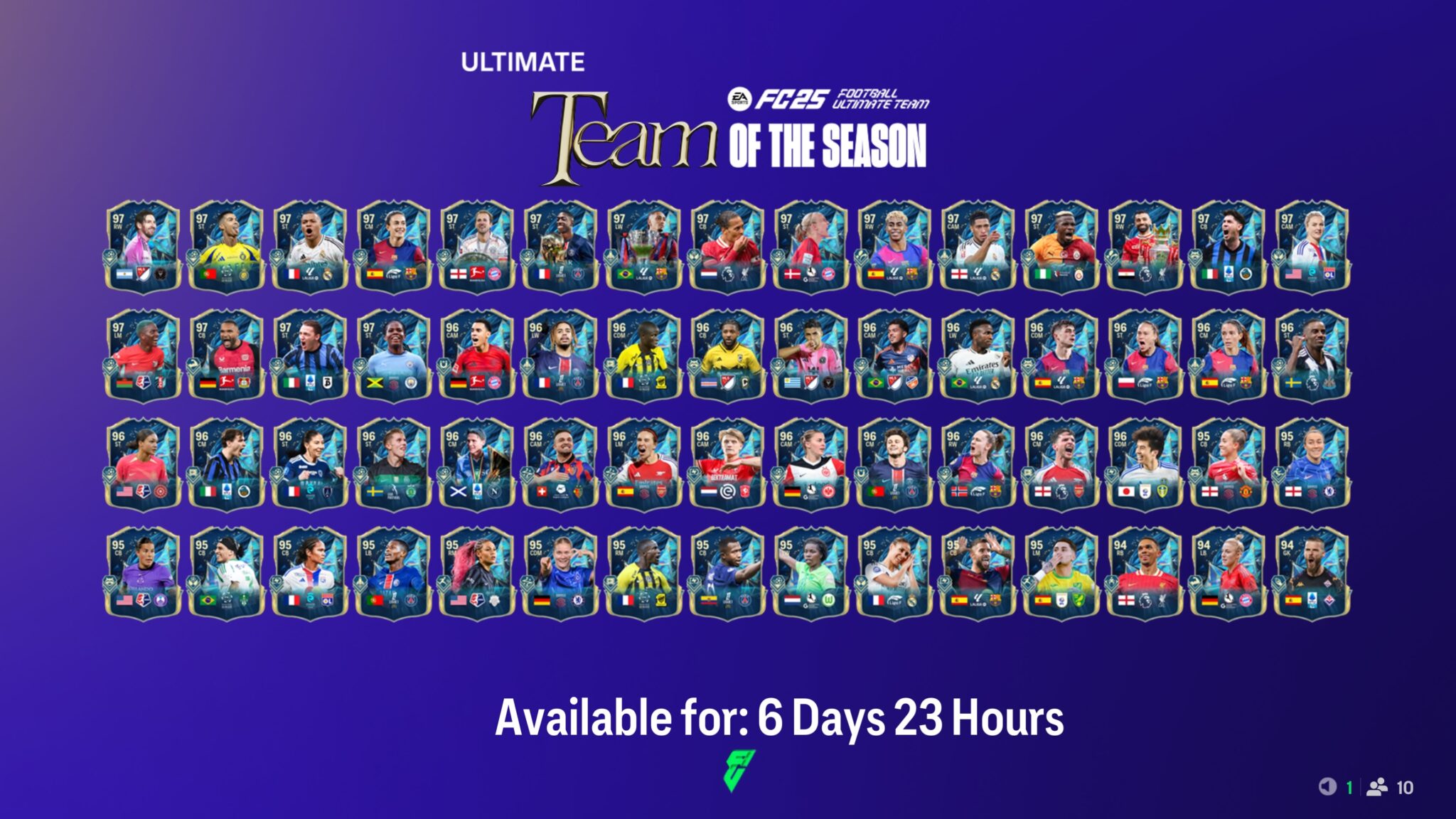 FC 25 Ultimate TOTS Brings 60 Top-Rated Cards Back into Packs | FIFA Infinity